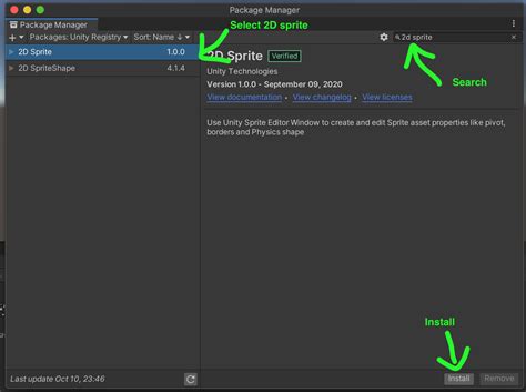 2d Sprite Editor Window Missing From 201920f1 Unity Engine Unity