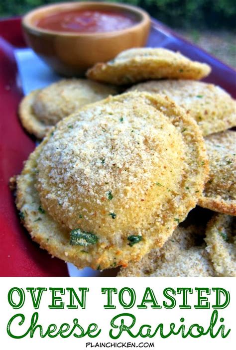 Oven Toasted Ravioli Recipes Toasted Ravioli Food