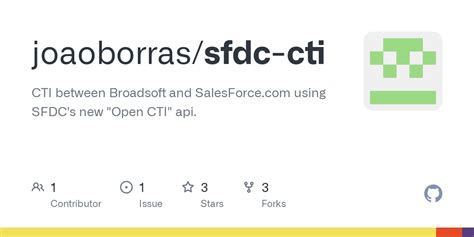Github Joaoborras Sfdc Cti Cti Between Broadsoft And Salesforce