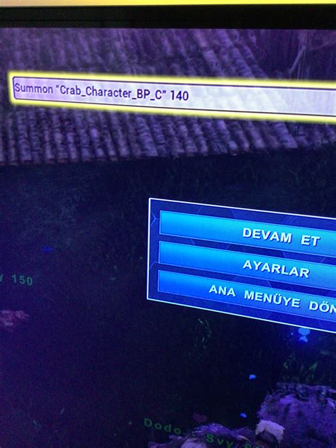 What Am ı Typing Wrong To Spawn A Wild Karkinos R Ark