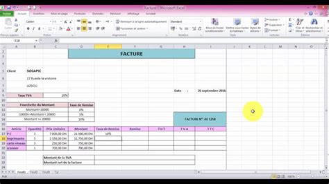 Comment Faire Une Facture Sur Excel Esam Solidarity