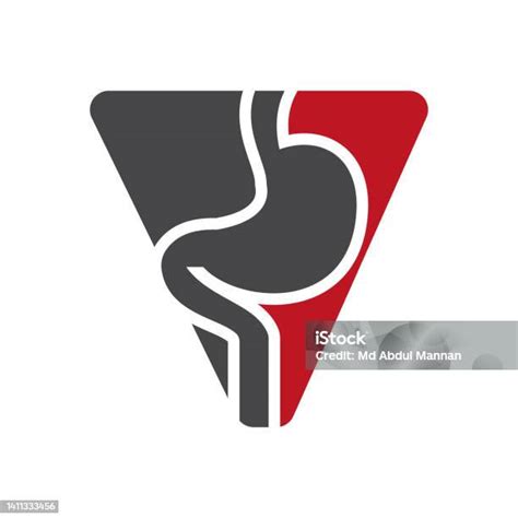 Lettre V Conception Minimale Du Logo De Lestomac Pour Le Modèle De