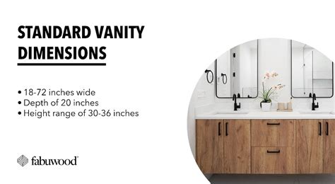 The Standard Height Of A Bathroom Vanity