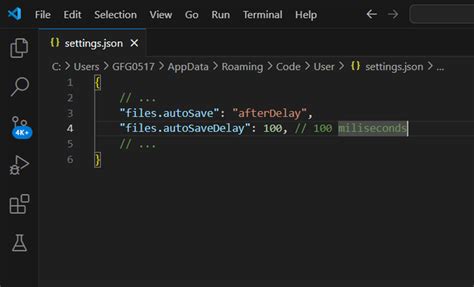 Locating And Modifying Vscode Settingsjson Geeksforgeeks