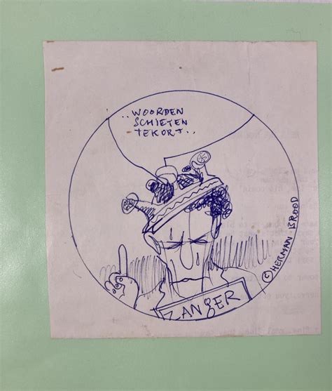 Lot 40 Herman Brood Original Cartoons Drawings