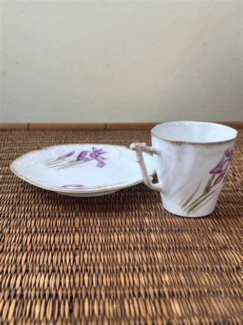 Tasse Et Sous Tasse En Porcelaine De Limoges D Antikeo
