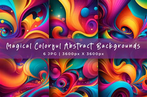 Magical Colorful Abstract Backgrounds Graphic By Srempire · Creative