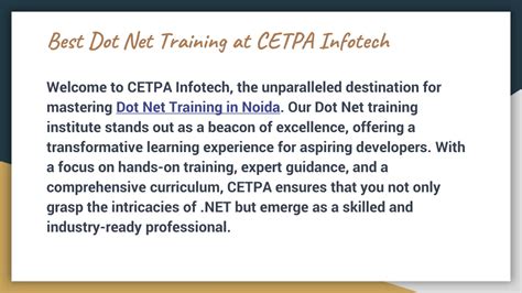 ppt dot net training powerpoint presentation free download id 12690041