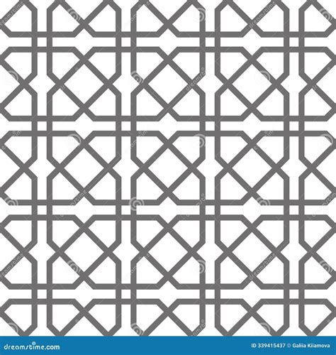 Seamless Girih Pattern Traditional Islamic Design Mosque Decoration Element Seamless