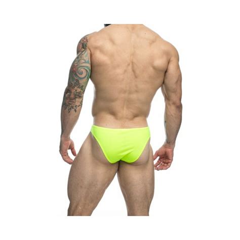 Malebasics Justin Simon Classic Bikini Neon Green L