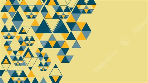 Triangle Business Light Blue Gray Blue Creative Geometric Powerpoint