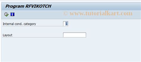 FOKOTCH SAP Tcode Check Internal Condition Categories
