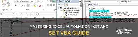 Mastering Excel Automation Ket And Set Vba Guide Shunketo
