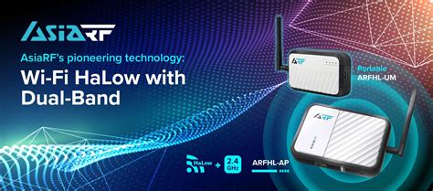 Asiarfs Pioneering Technology Wi Fi Halow With Dual Band Asiarf Wi Fi Solutions Iot