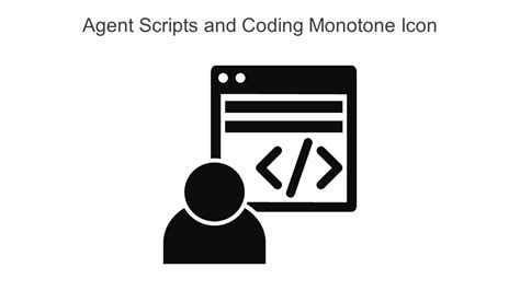 Agent Scripts And Coding Monotone Icon In Powerpoint Pptx Png And