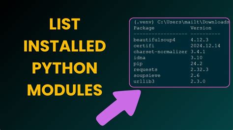 How To Check List Of Modules Installed In Python Dibujos Cute Para