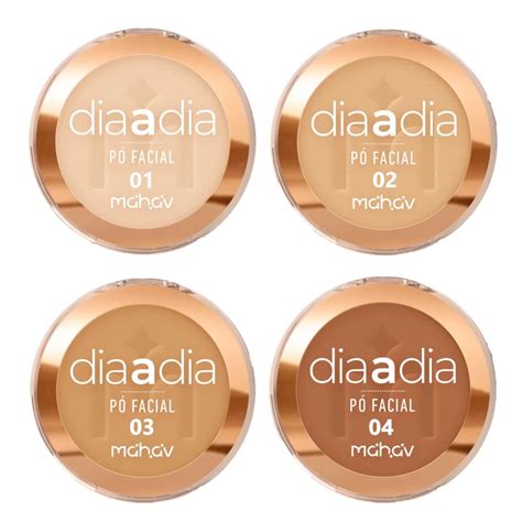 Mahav Pó Facial Compacto Dia a Dia PF MV 36 unids Distribuidora JCF Maquiagem e