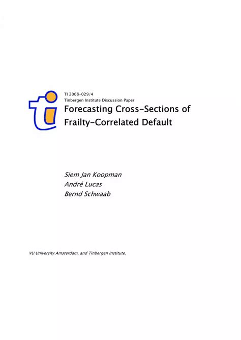 Pdf Forecasting Cross Sections Of Frailty Correlated Default Dokumen Tips