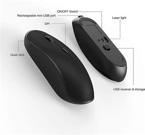 Joyaccess Rechargeable Wireless Keyboard And Mouse Combo Full Size