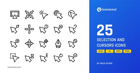 Download Selection And Cursors Icon Pack Available In Svg Png And Icon Fonts