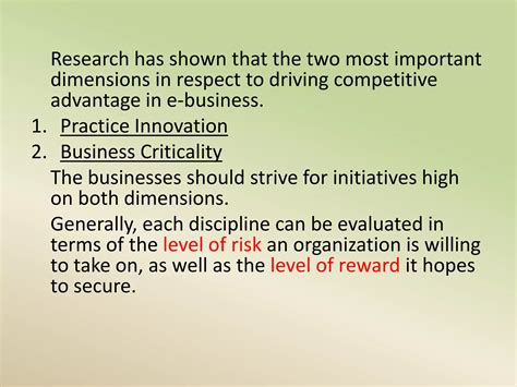 E Business Value Matrix PPTX