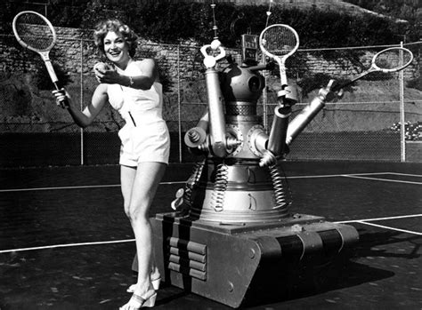 Gog 1954 Two Six Armed Experimental Robots Named Gog And Magog Run