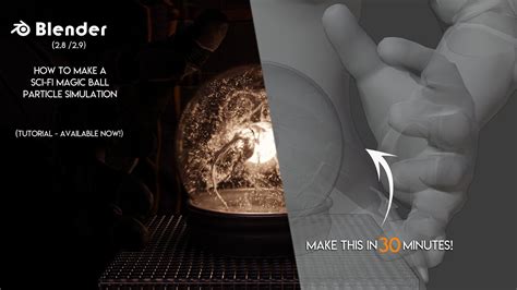 blender how to make a sci fi magic ball orb particle simulation