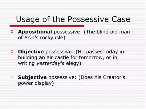 The Noun Case Ppt