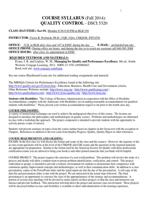 Syllabus Dsci 5320 001 Fall 2014 1 Pdf Data Lecture