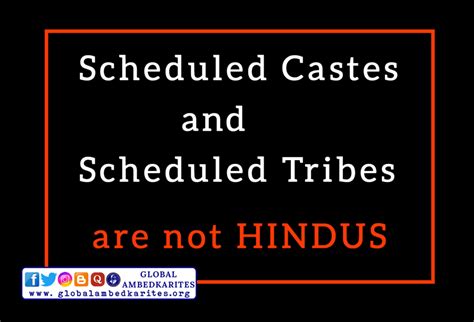 Why Are Scheduled Castes And Tribes Not Hindu Global Ambedkarites