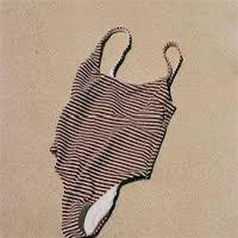 Elce Swim Hali One Piece Stripe Brown 🧡 Brand Depop