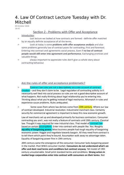 Lecture 4 Notes On Legal Vs Practical Formalism Vs Realism 4 Law Of