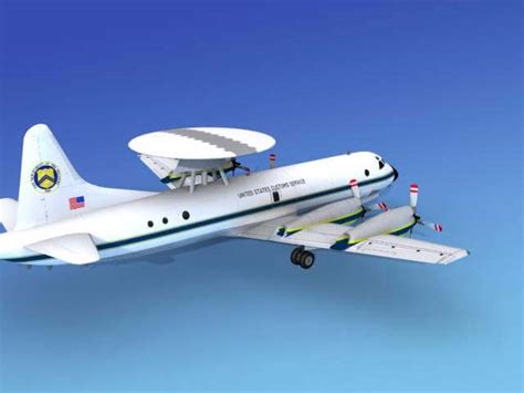 Lockheed P 3 Orion US Customs Hp 3D Model By Dreamscape Studios