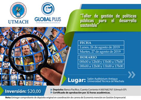 Taller de gestión de políticas públicas para el desarrollo sotenible Global Plus