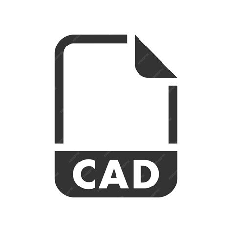 Premium Vector Cad File Format Icon