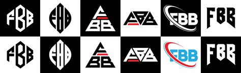 Fbb Letter Logo Design In Six Style Fbb Polygon Circle Triangle