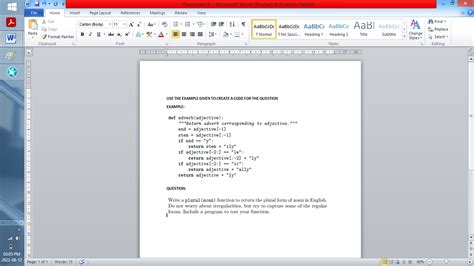 Answered Use The Example Given To Create A Code… Bartleby