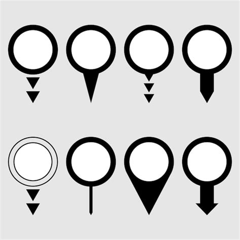 Premium Vector Call Outs Text Box Indicators Pointer Markers Of Place Signaling