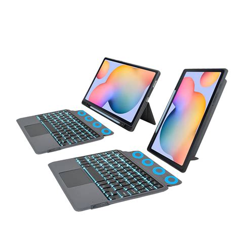 Magnetic Backlit Combo Bluetooth Keyboard Case For Samsung Galaxy Tab S6 Lite P610 P619