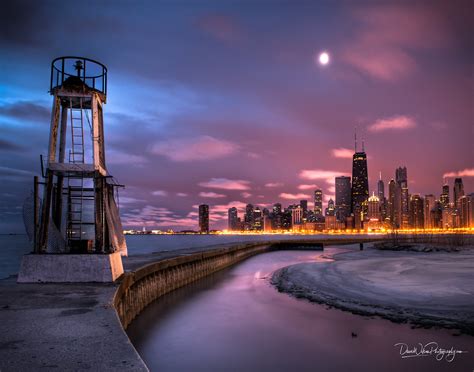 Chicago Sunrise The Chicago Skyline Seen At Sunrise From N… Flickr
