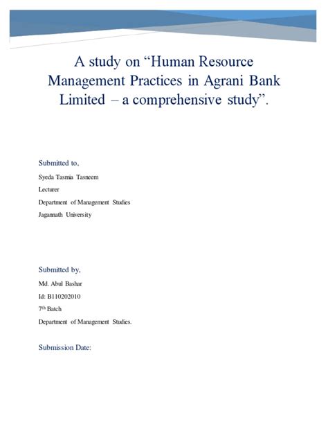 Hrm Functions And Effectiveness Pdf Human Resource Management Banks