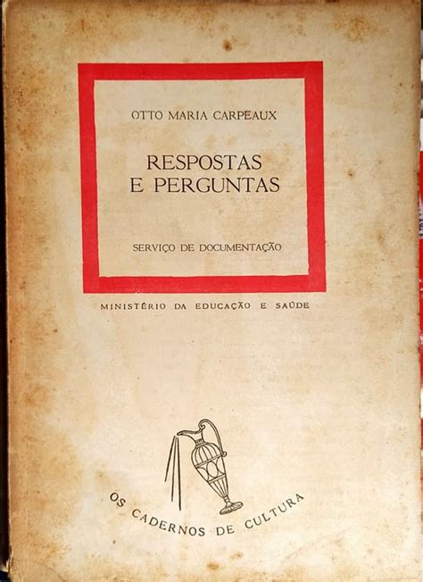 Livro Perguntas E Respostas Os Cadernos De Cultura De Otto Maria