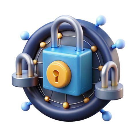 Network Security Enhanced Data Protection With Padlock System 56411793 Png