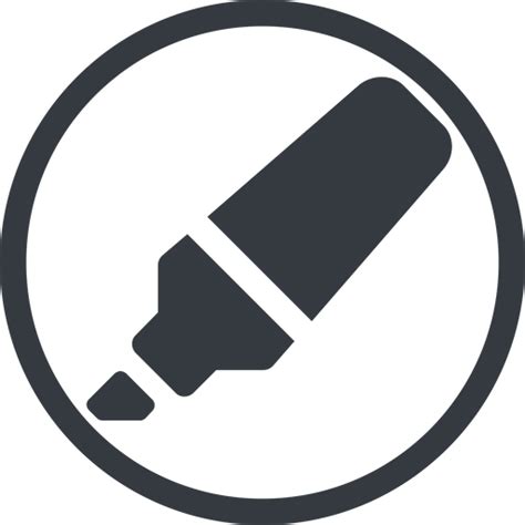 Highlighter Solid Icon By Friconix Fi Cnluxl Highlighter Solid Line