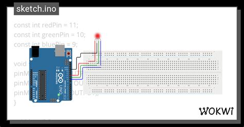 MATA RGB LED Wokwi ESP32 STM32 Arduino Simulator