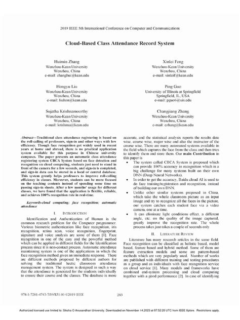7 Cloud Based Class Attendance Record System Pdf