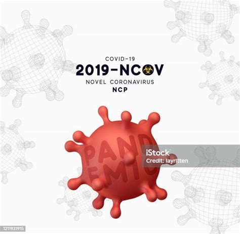 소설 코로나 바이러스 바이러스 코비드 19ncp 코로나바이러스 Ncov는 단일 가닥 Rna 바이러스로 표시된다 사실적인 3d