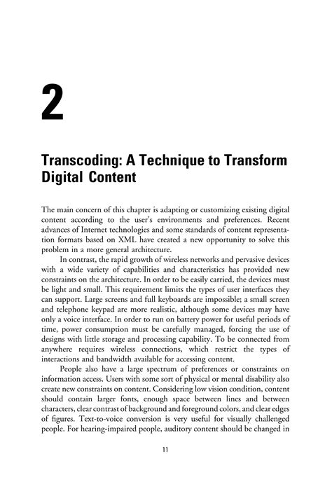 Transcoding A Technique To Transform Digital Content Pdf Web Design And Html Internet