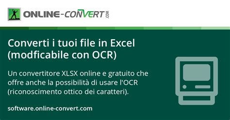 Converti I Tuoi File In Excel Modficabile Con OCR