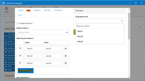How To Create A Uipath Form To Select Multiple Values From A Single